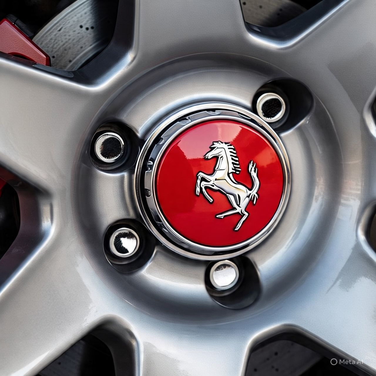 Ferrari Wheel Center Cap – Automotive Emblem